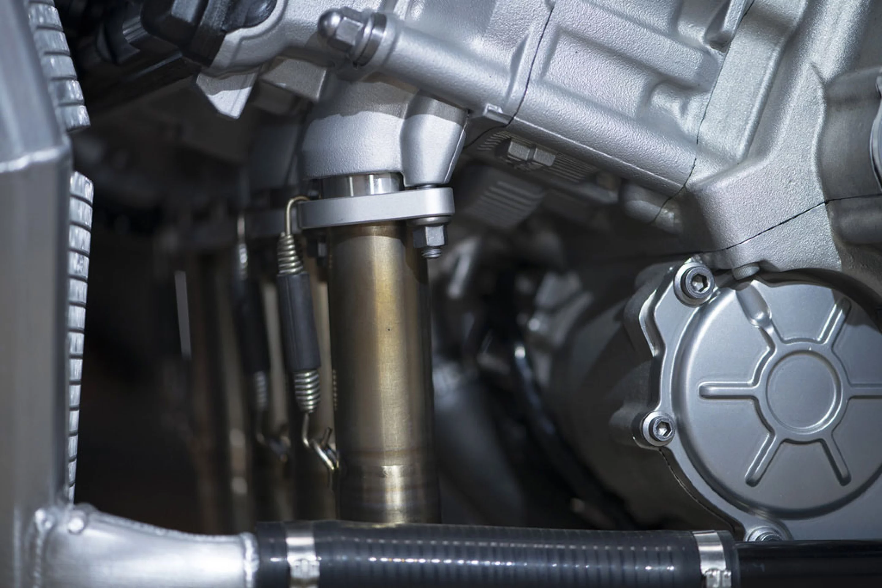 The Aussie-built 2-liter, 334-horsepower PGM V8 motorcycle