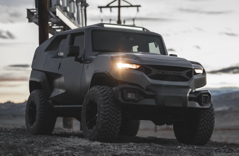 Rezvani gets the earth rumbling with 707-hp Hellcat-powered Tank X