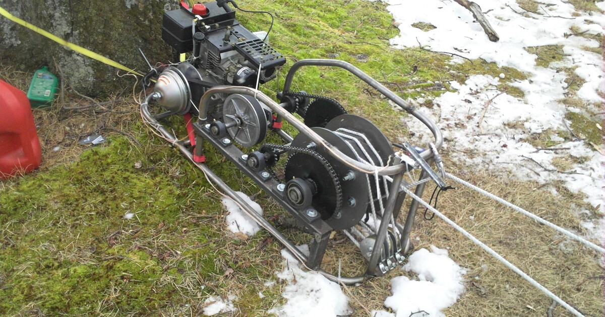 DIY winch takes drag out of sledding