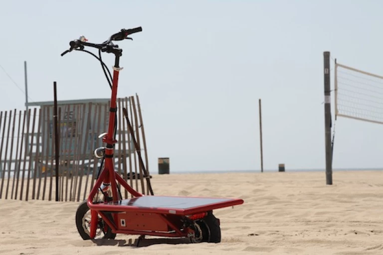 Sun up and street surf with the Solar Electric Scooter
