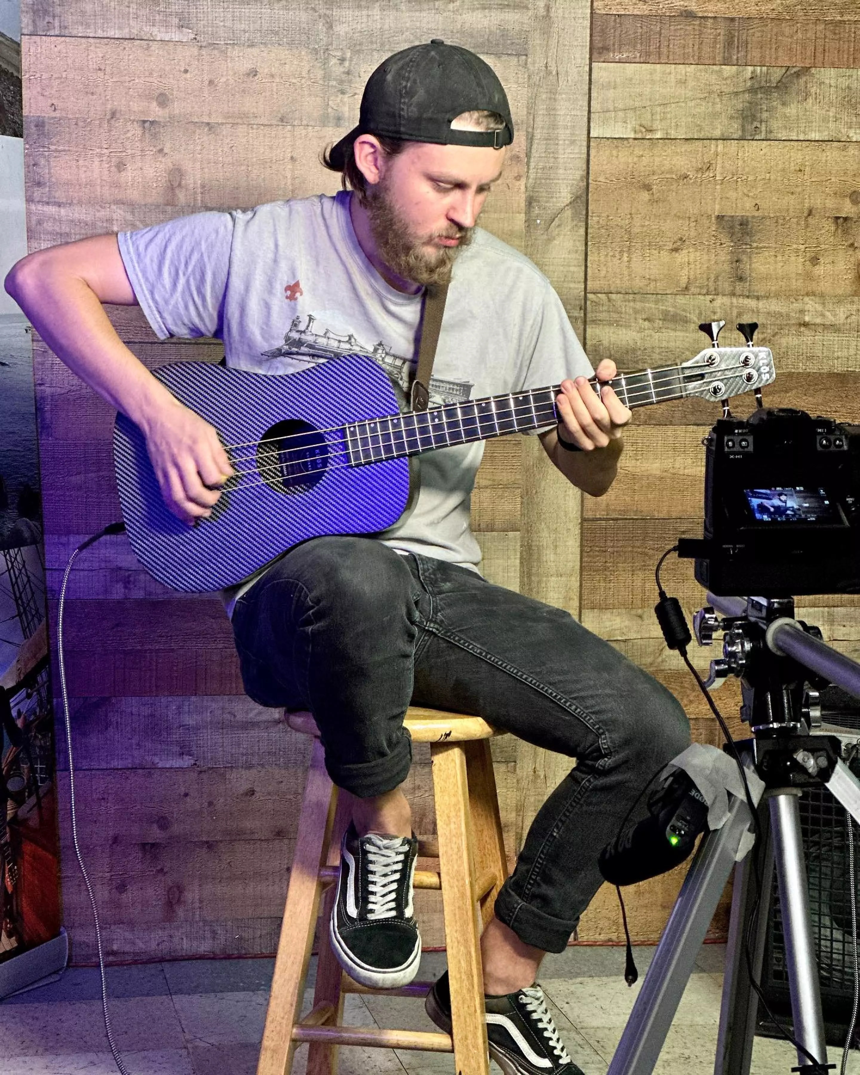 Klos aims low with carbon-fiber baritone and bass ukuleles
