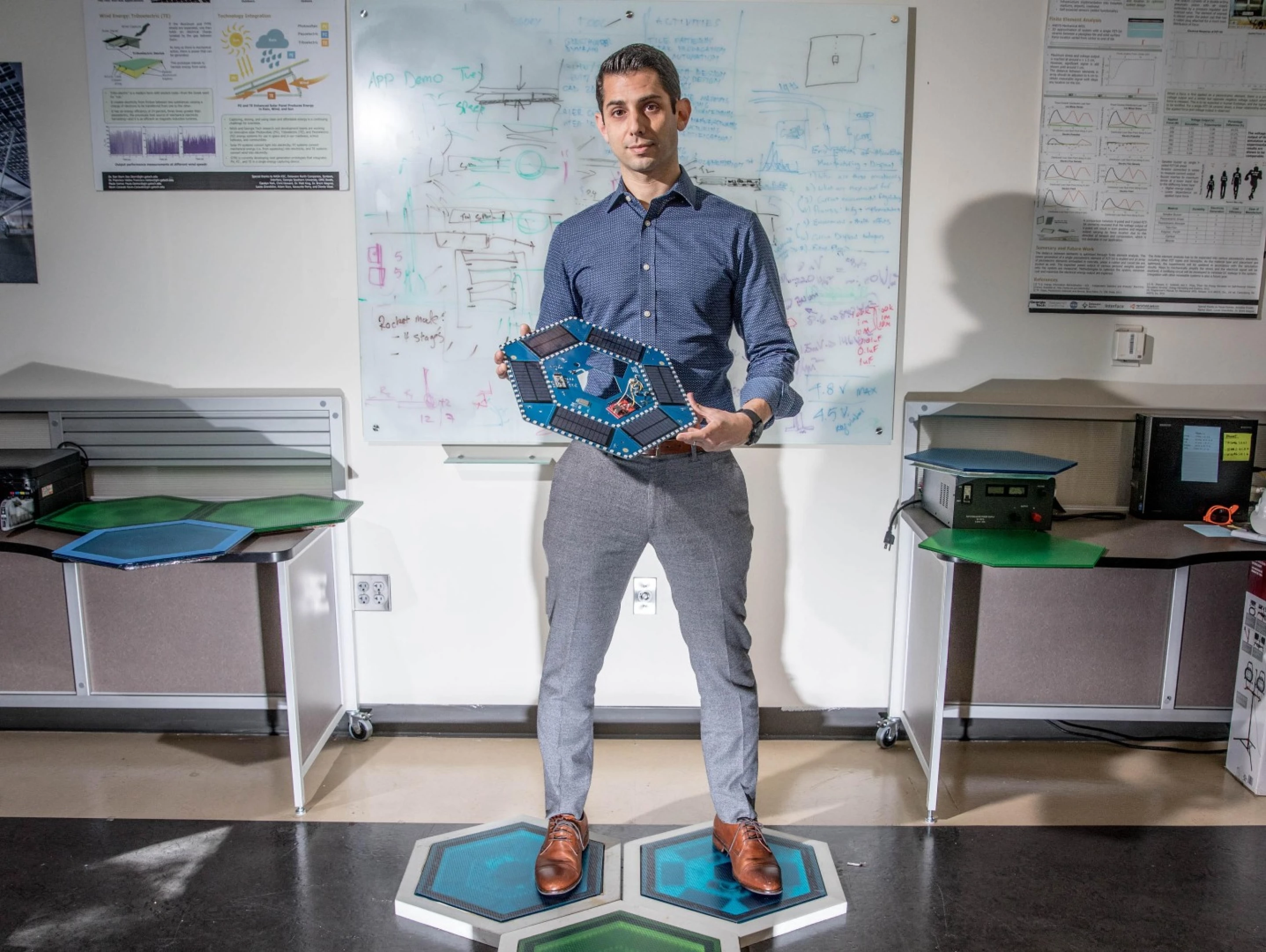 NASA's piezo-powered "smart path" lights up and beams fun facts to ...