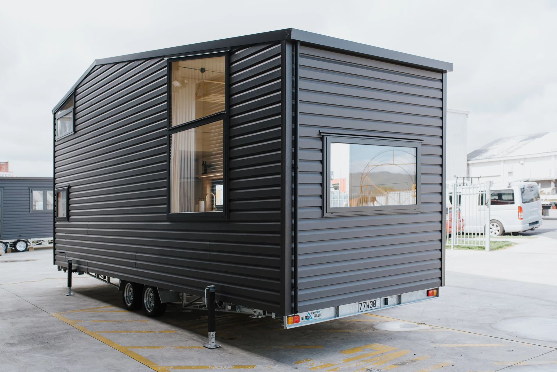 Modern, light-filled tiny house doubles down on storage space