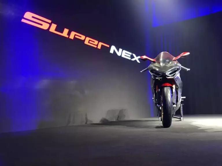 Kymco's SuperNEX supersport electric motorcycle makes Milan debut