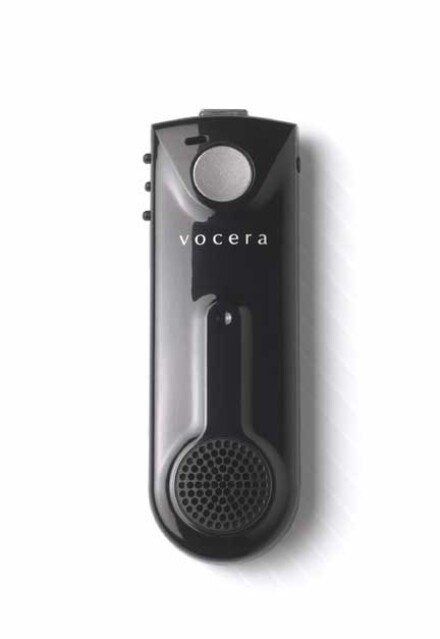 Wearable, voice activated communications system from Vocera