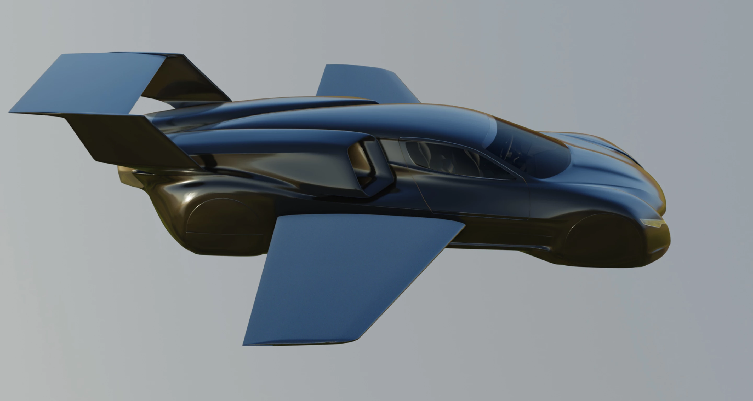 Twin-jet flying hypercar promises crazy speed in the street and sky