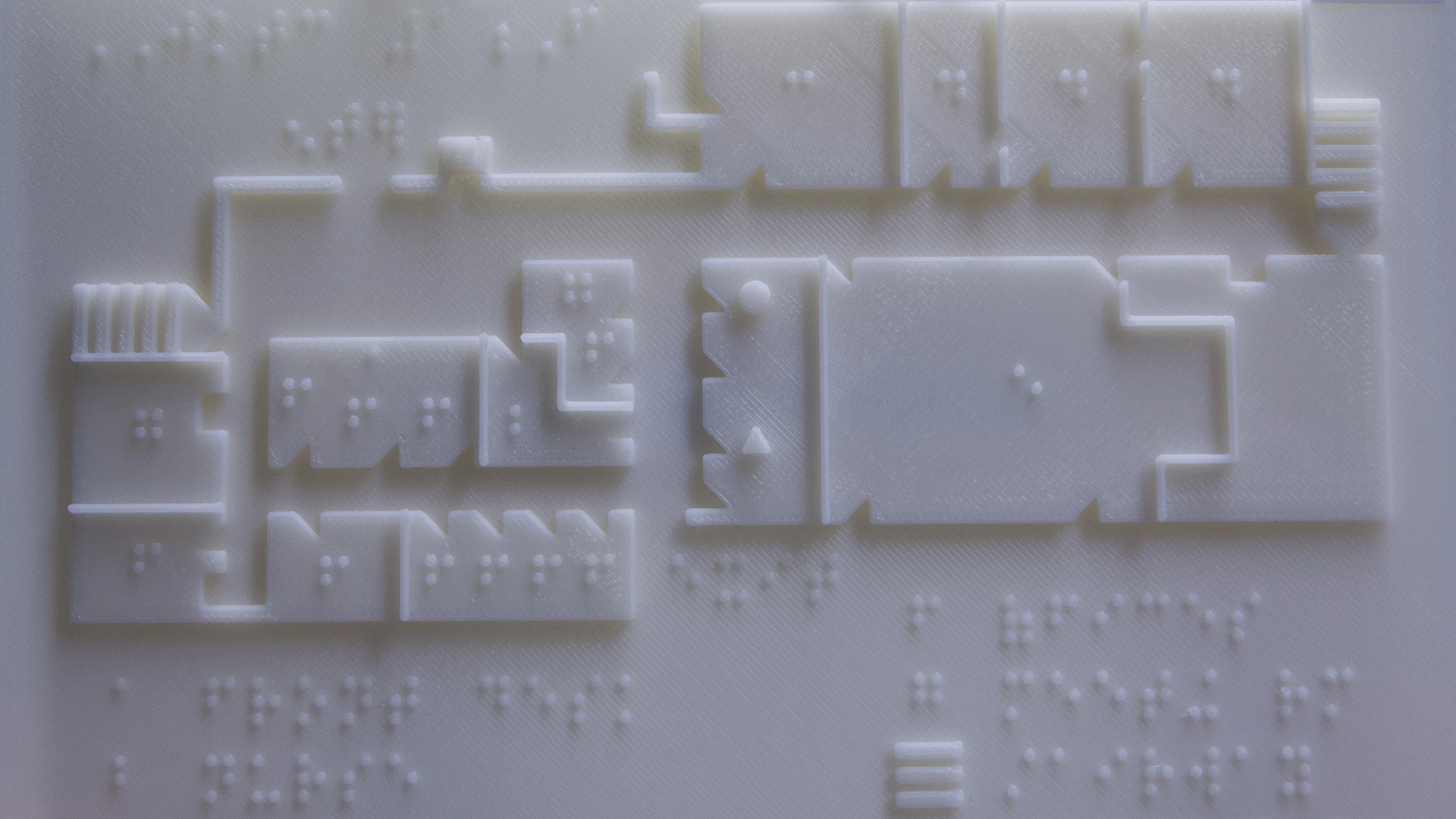 3D-printed braille maps to show students the way