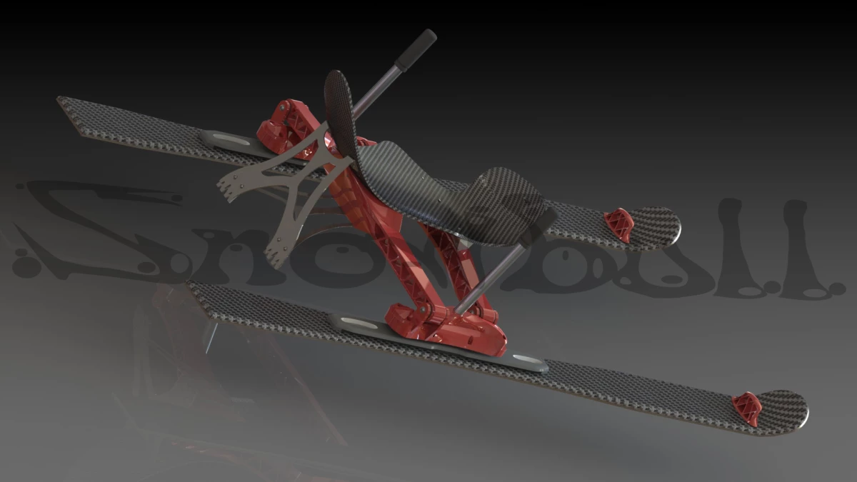Snowbull sled takes skiing lying down
