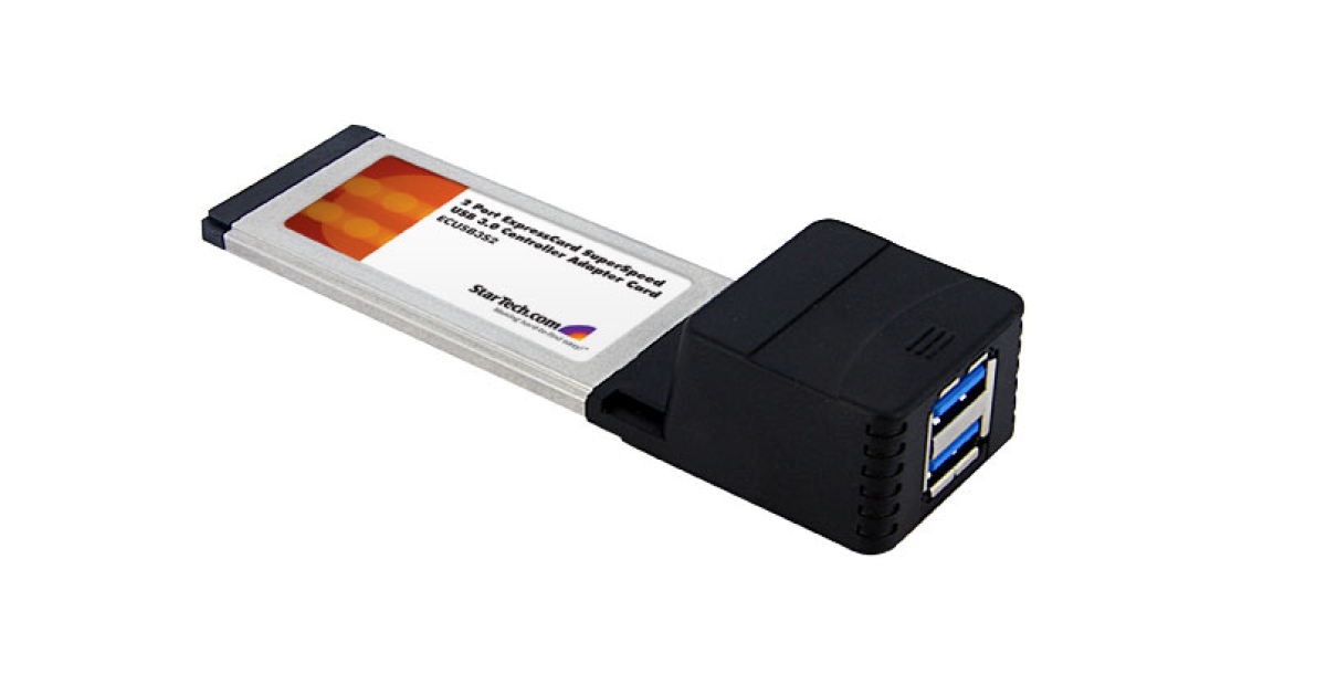 USB 3.0 ExpressCard 2-port adapter makes upgrading to USB 3.0 easy