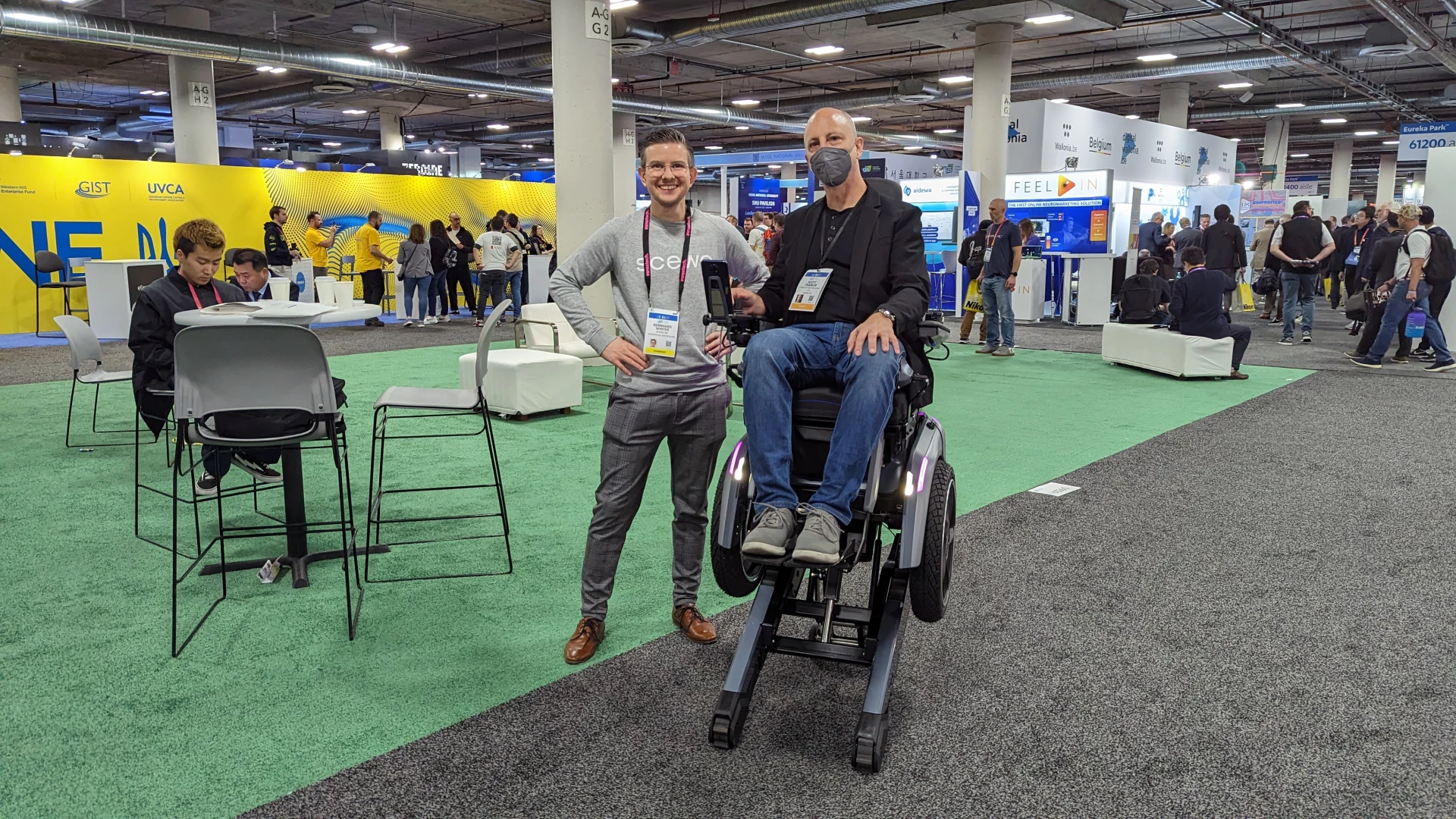 Upstairs, downstairs in Scewo's two-wheel, self-balancing wheelchair