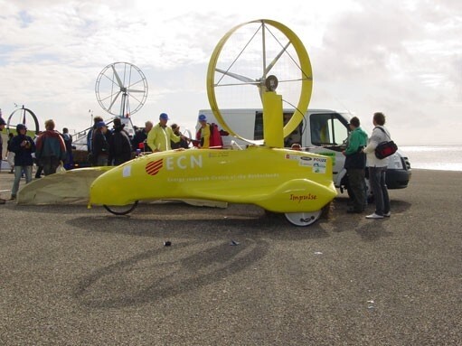 The remarkable first race for wind-powered vehicles
