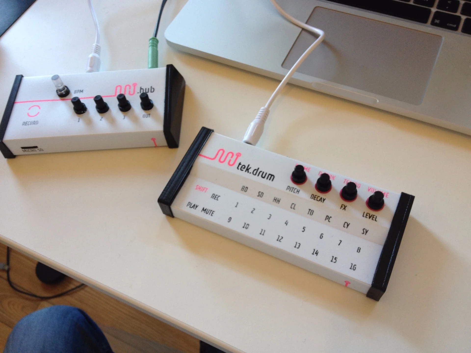 Mini studio modules designed for hands-on electronic music creation