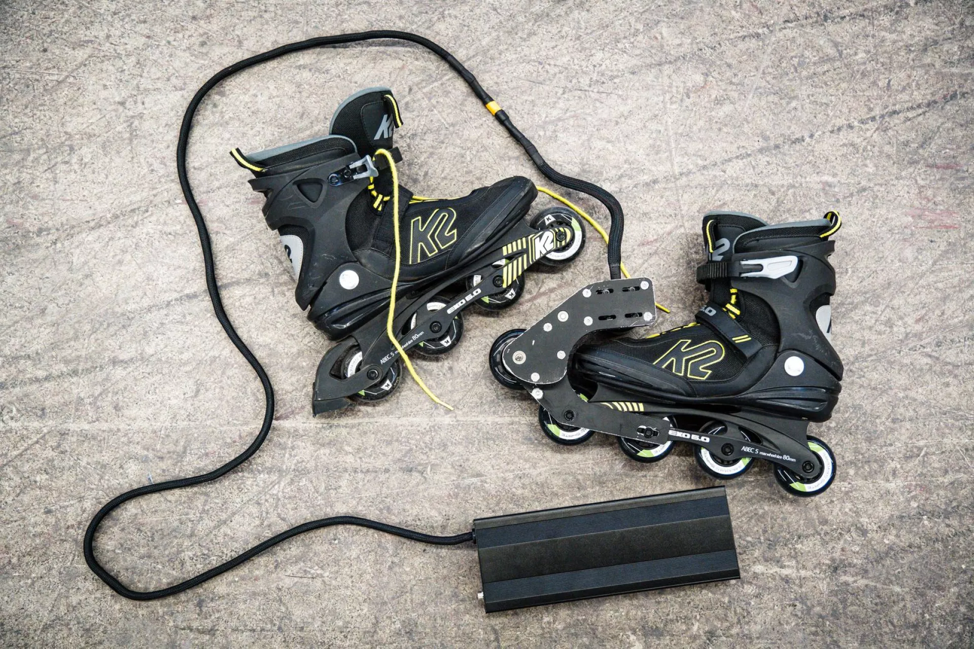 Add-on electric module gives any inline skates a power boost