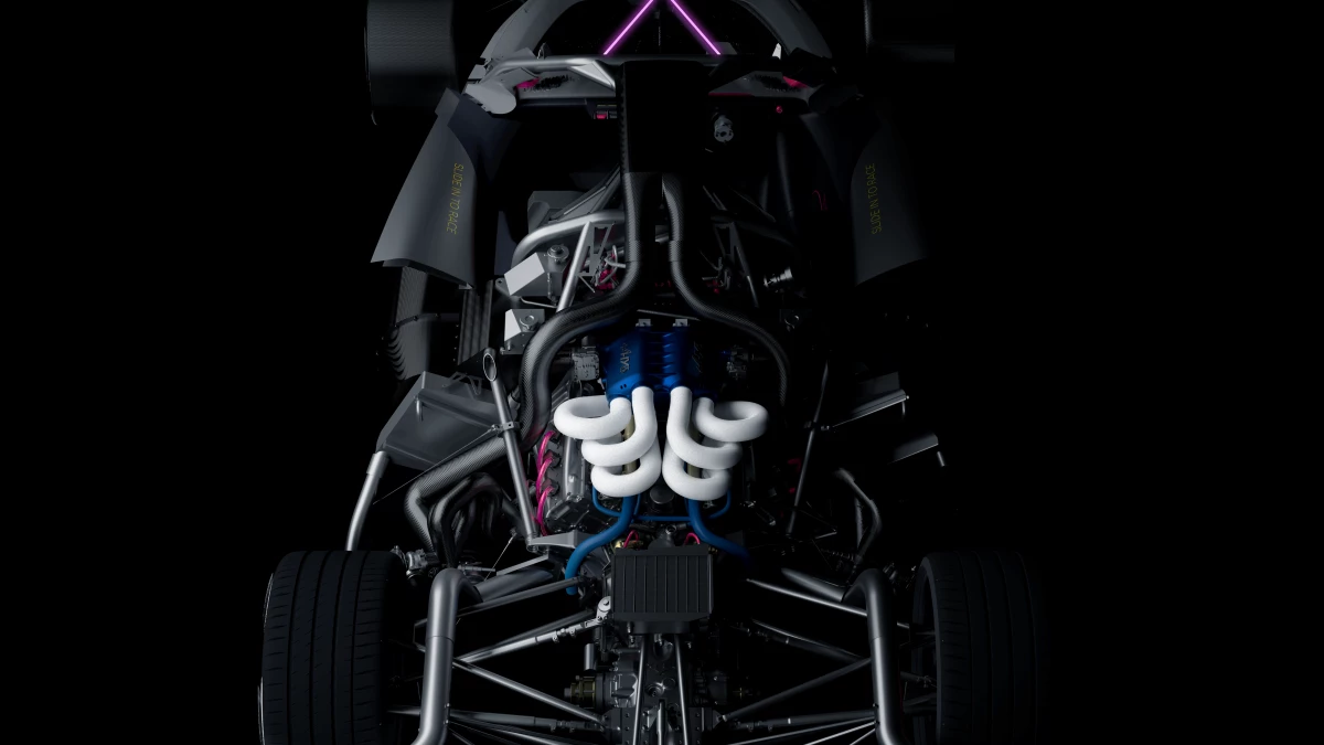 Water-injected hydrogen combustion V6 doubles up power