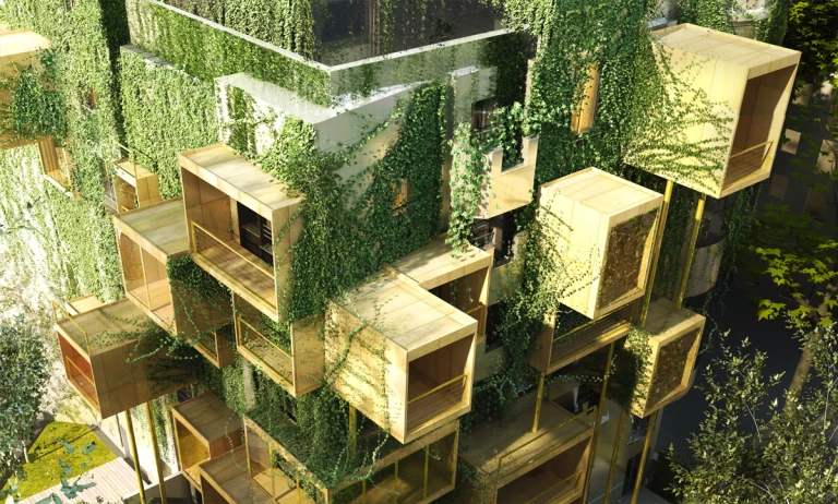 Paris apartment building goes outside the box