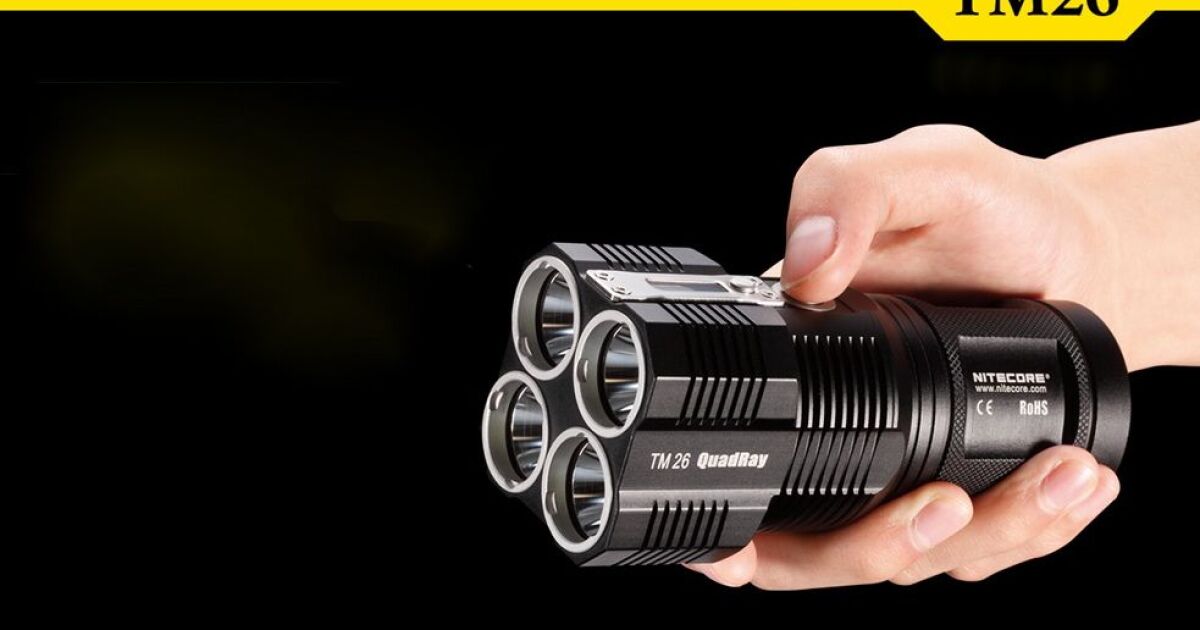 Nitecore "Tiny Monster" flashlight belts out 3,500 lumens