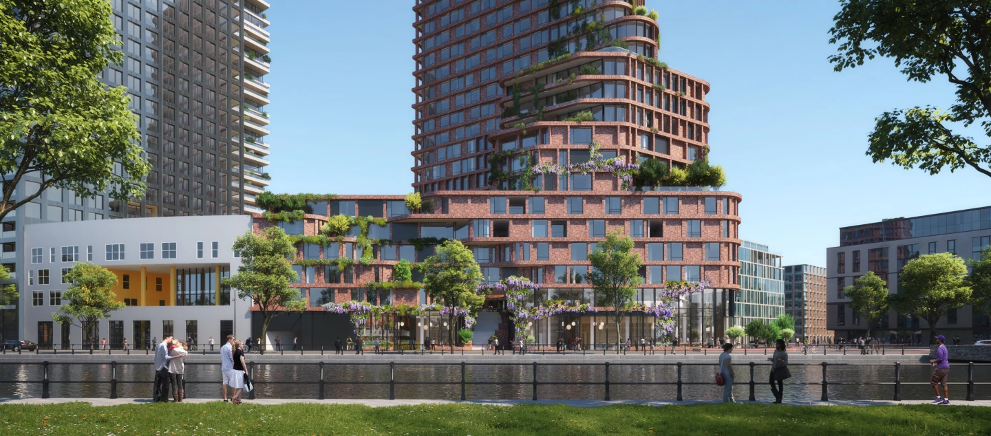 Mecanoo's brick tower will make use of rain and sunlight
