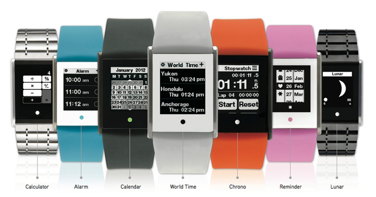 Phosphor's swipe-friendly Touch Time watch