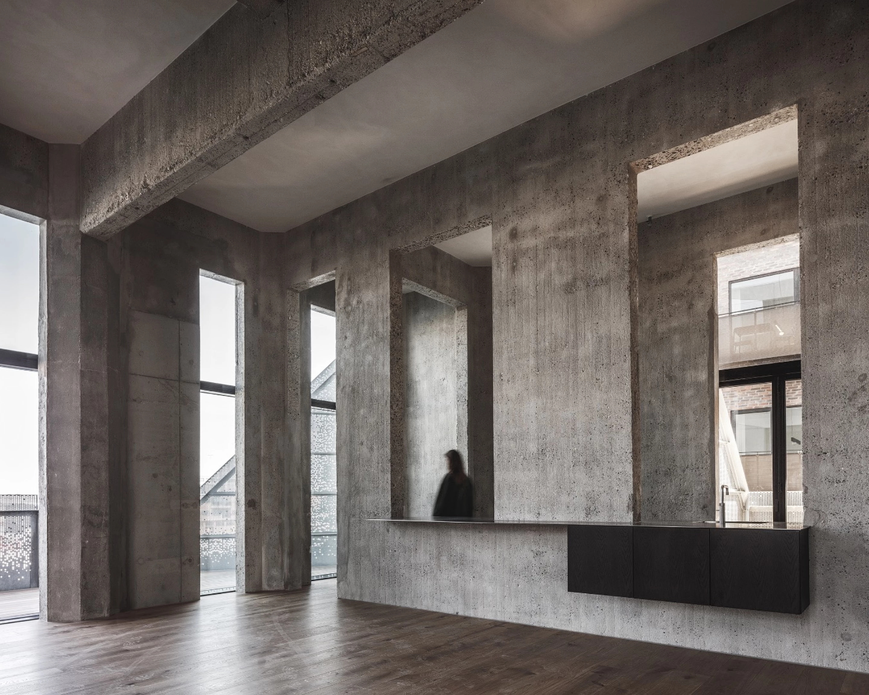Former industrial silo turned into high-rise apartment building