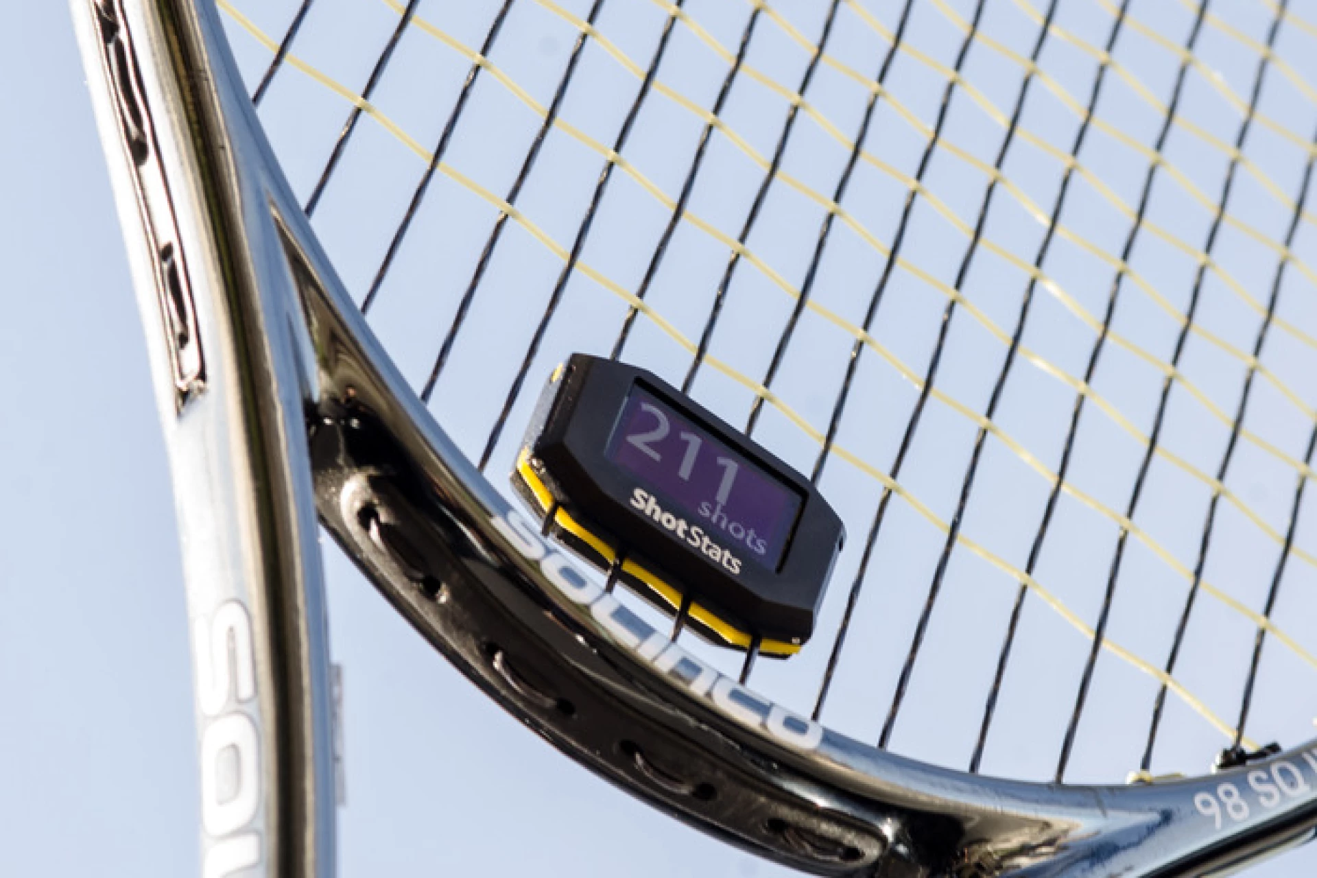 Shot Stats Challenger performance meter tracks your tennis racket