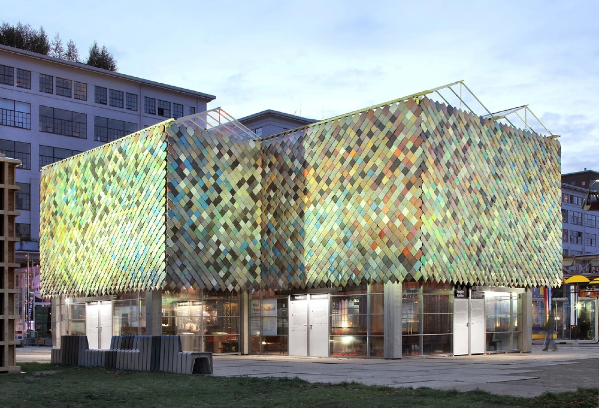Something borrowed for something new: People's Pavilion constructed ...