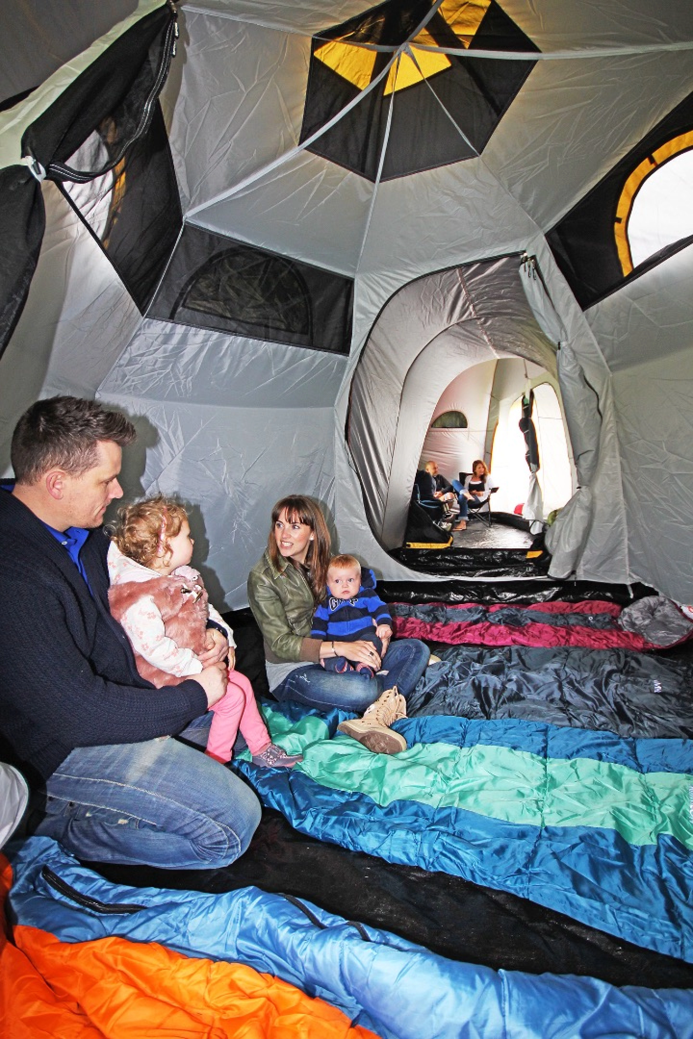 Modular Pod Tents bring campers together under the one roof