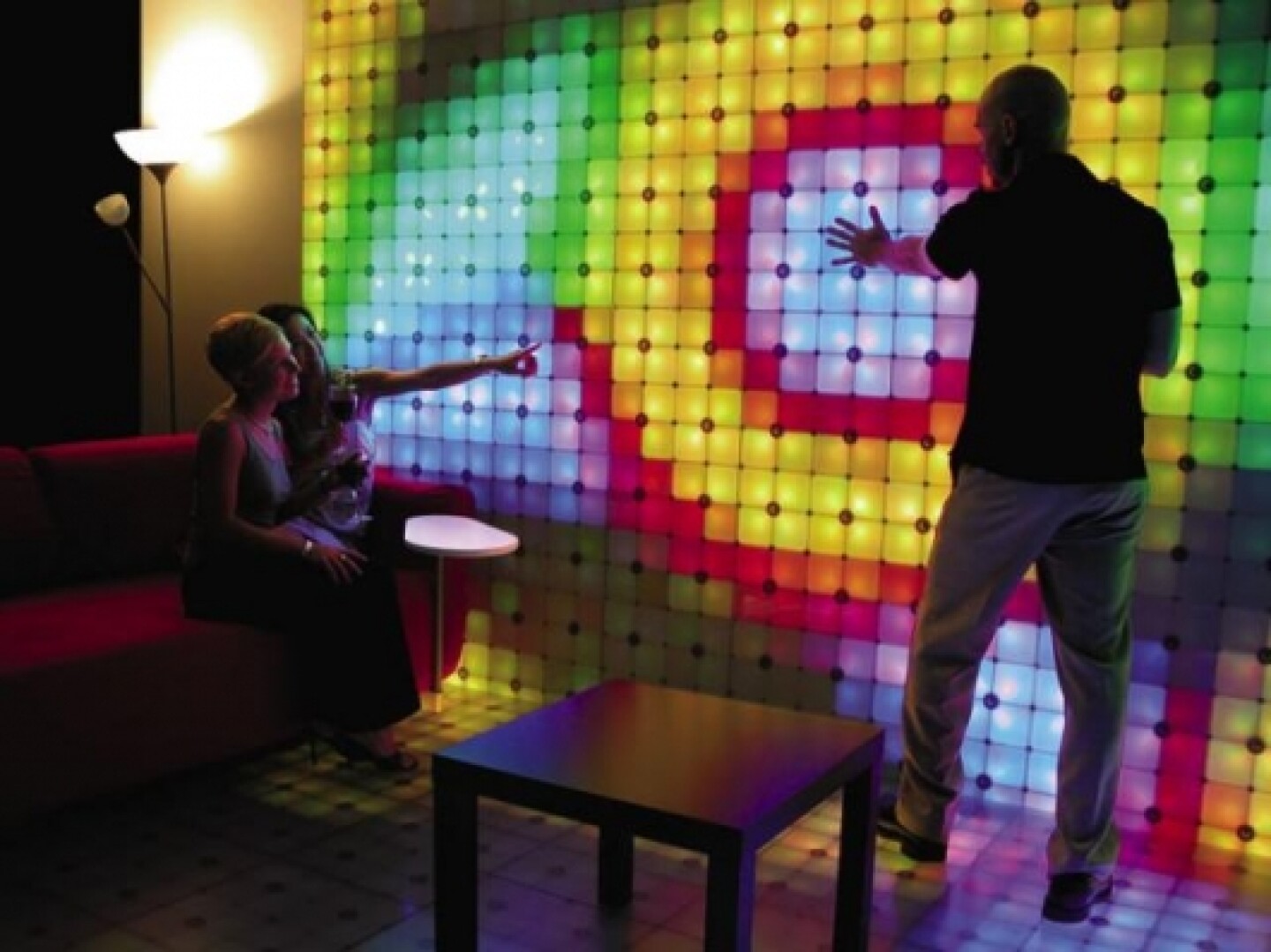 Interactive floors and walls