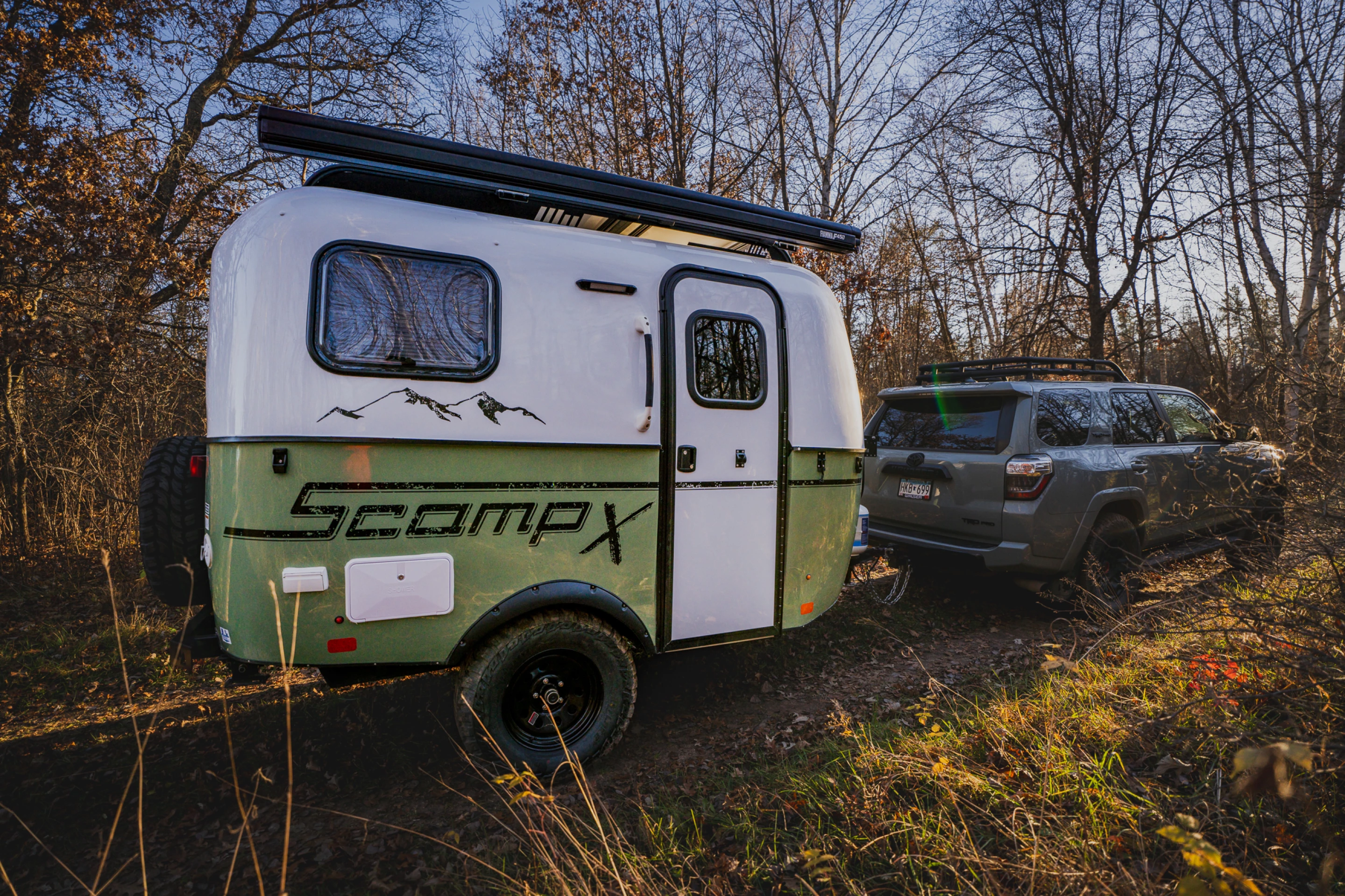 Classic meets modern: Scamp X off-road fiberglass egg camping trailer