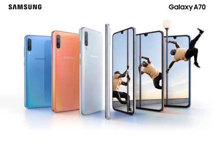 Samsung's Galaxy A70 is a tall and powerfully-built mid-ranger