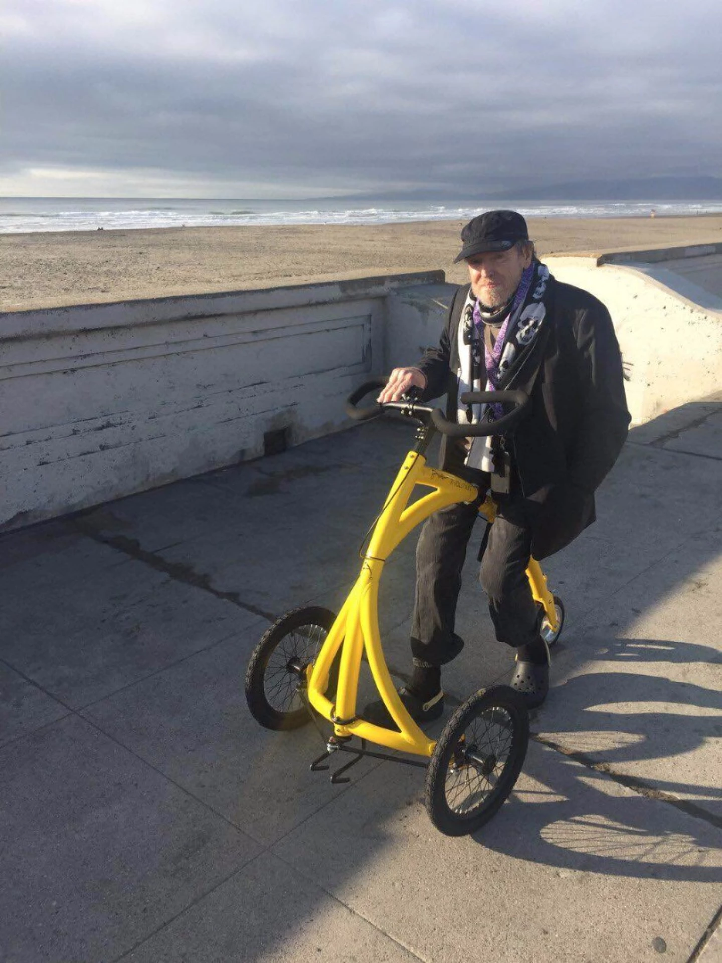 Alinker foldable walking trike provides an upright mobility alternative