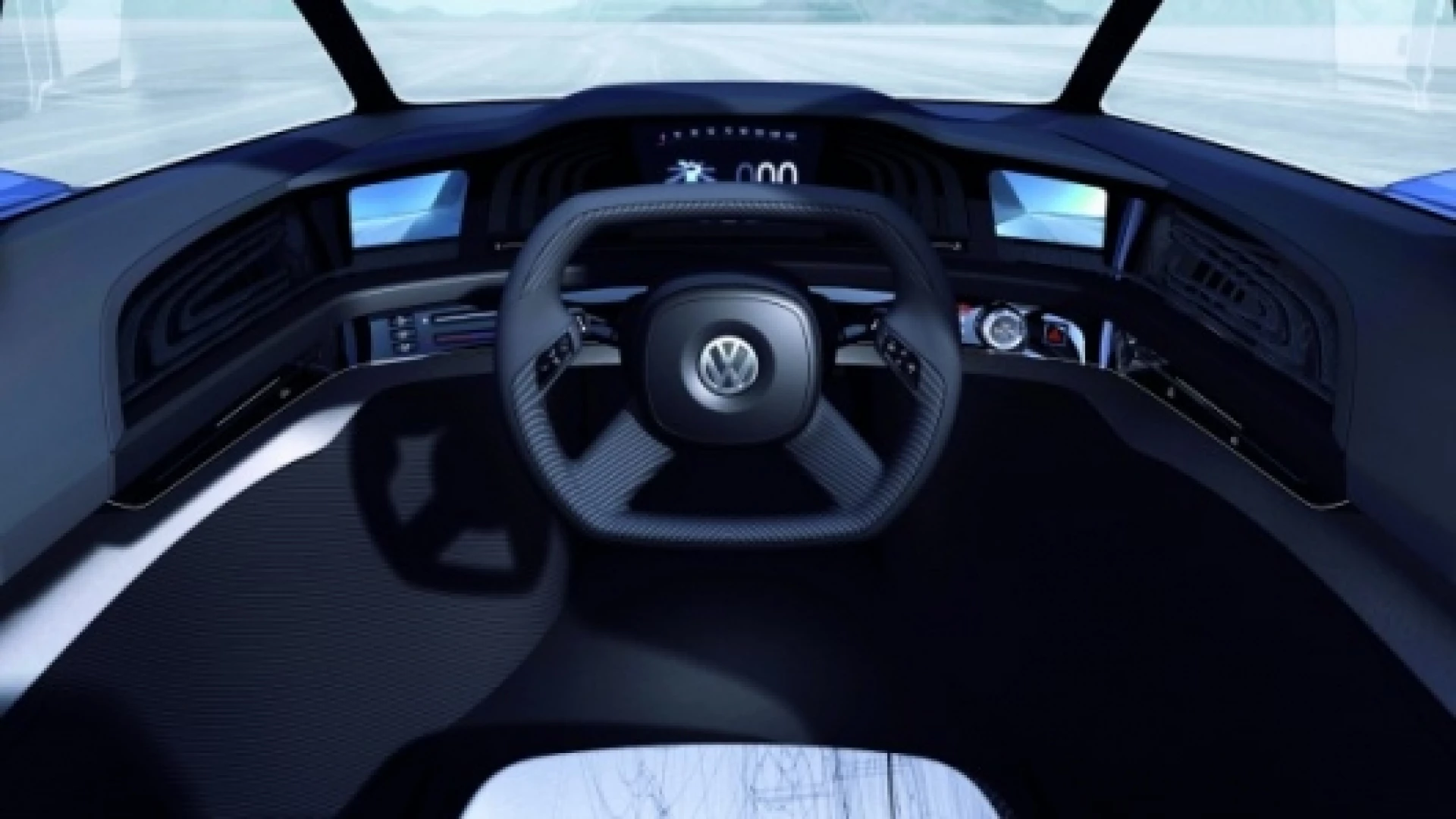 VW shows 170 mpg tandem diesel hybrid two-seater