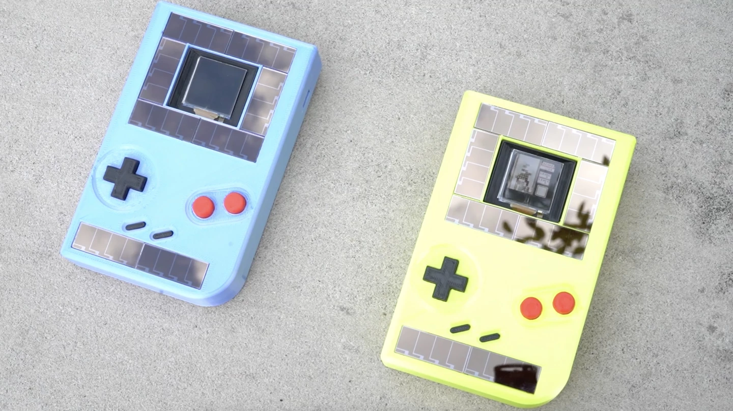 Battery-free retro Game Boy runs on solar power and button mashing