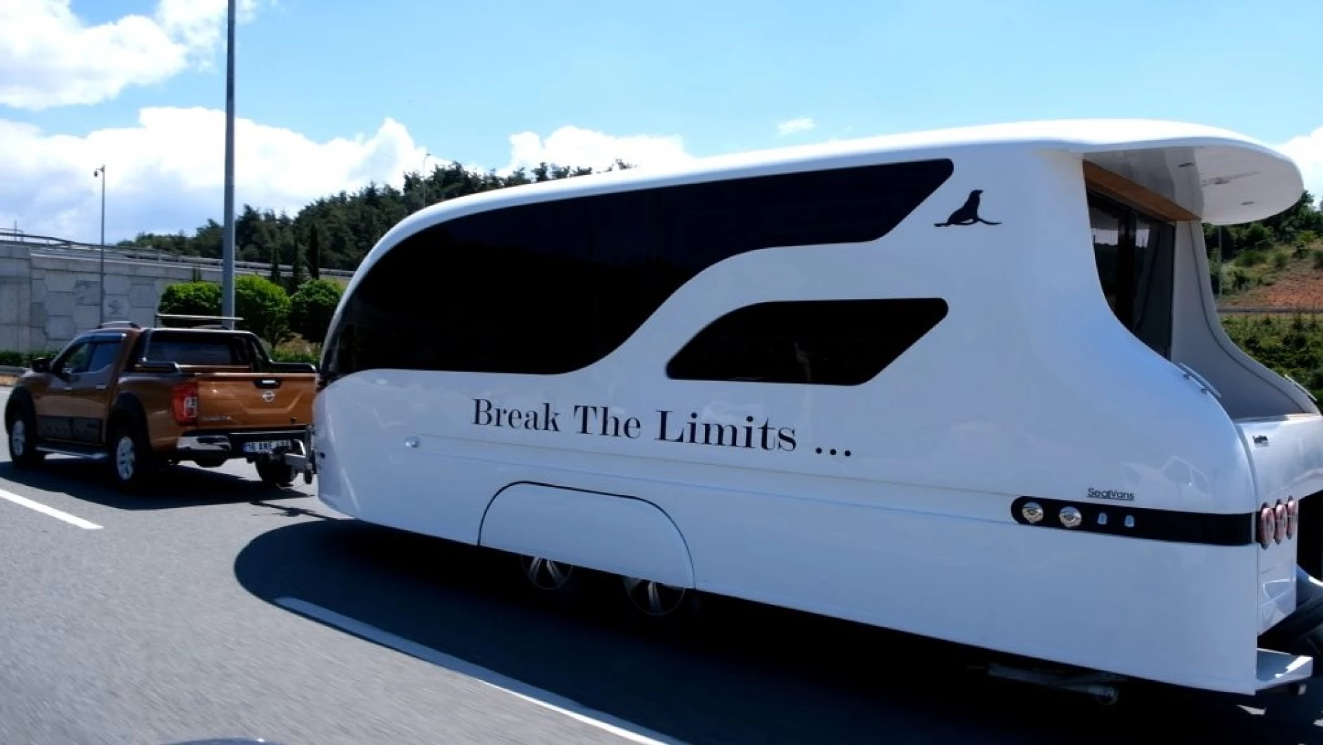 SealVans amphibious caravans are equally at home on land or water