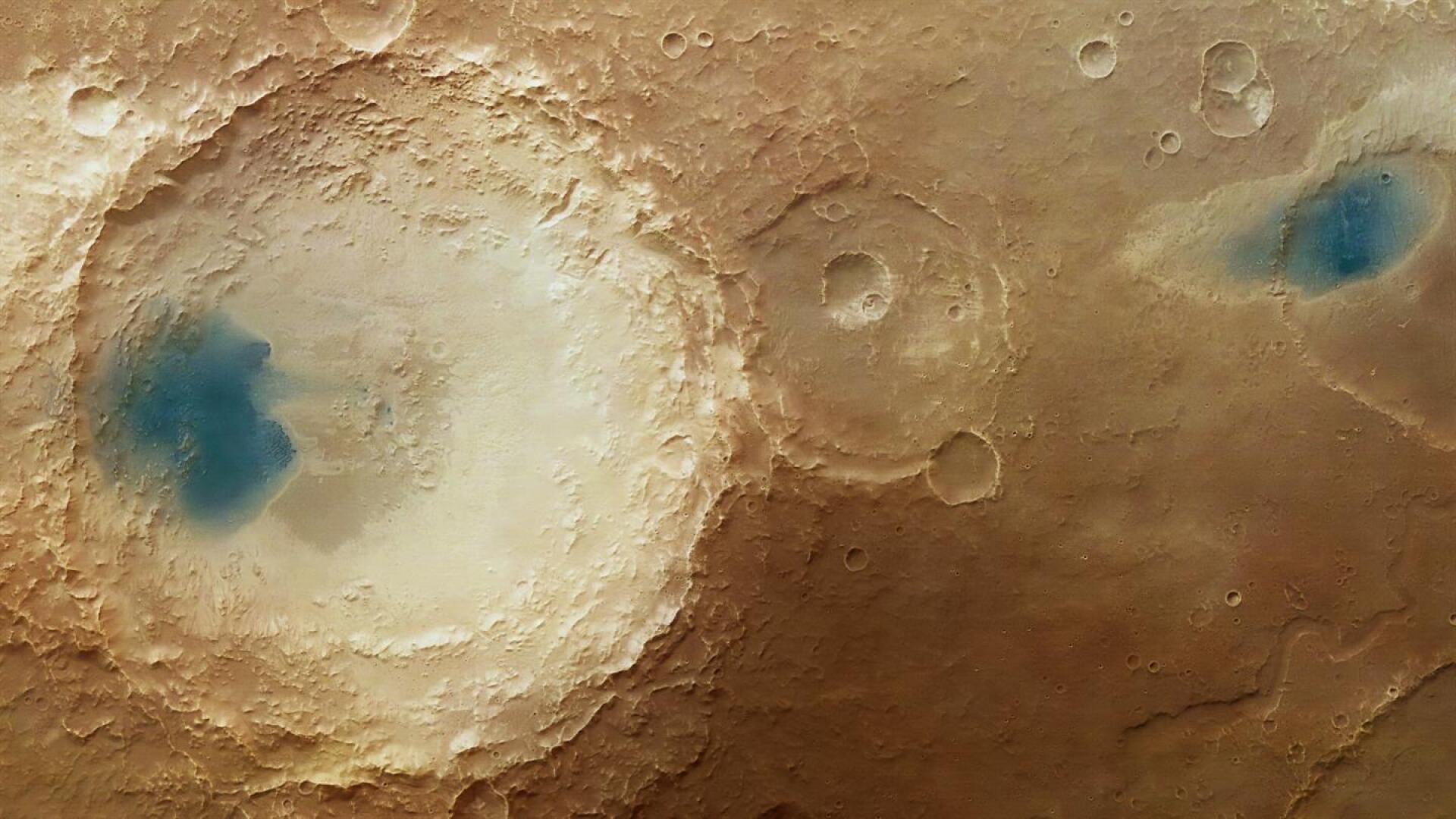 Mars Express captures rare "upside down" image of the Red Planet