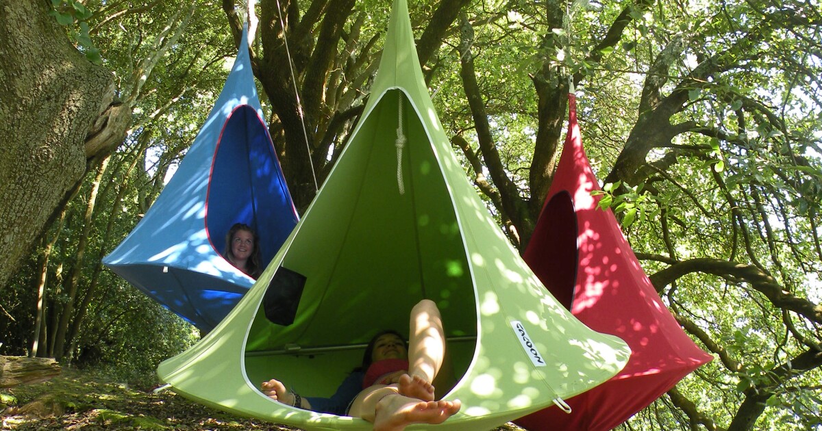 Cacoon hanging treehouse for all ages