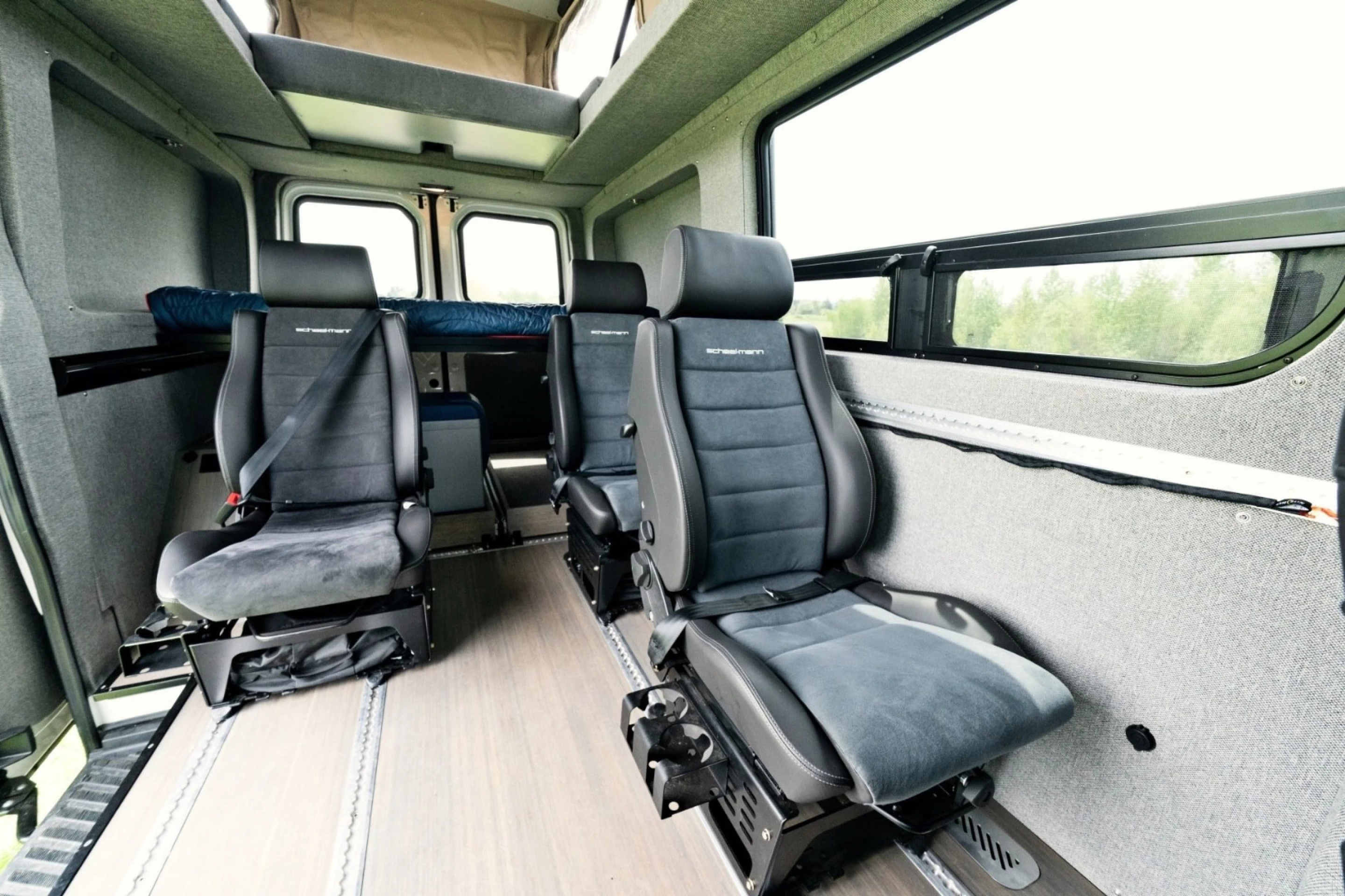 Swiss Army Sprinter camper van packs five people, solar power and ...