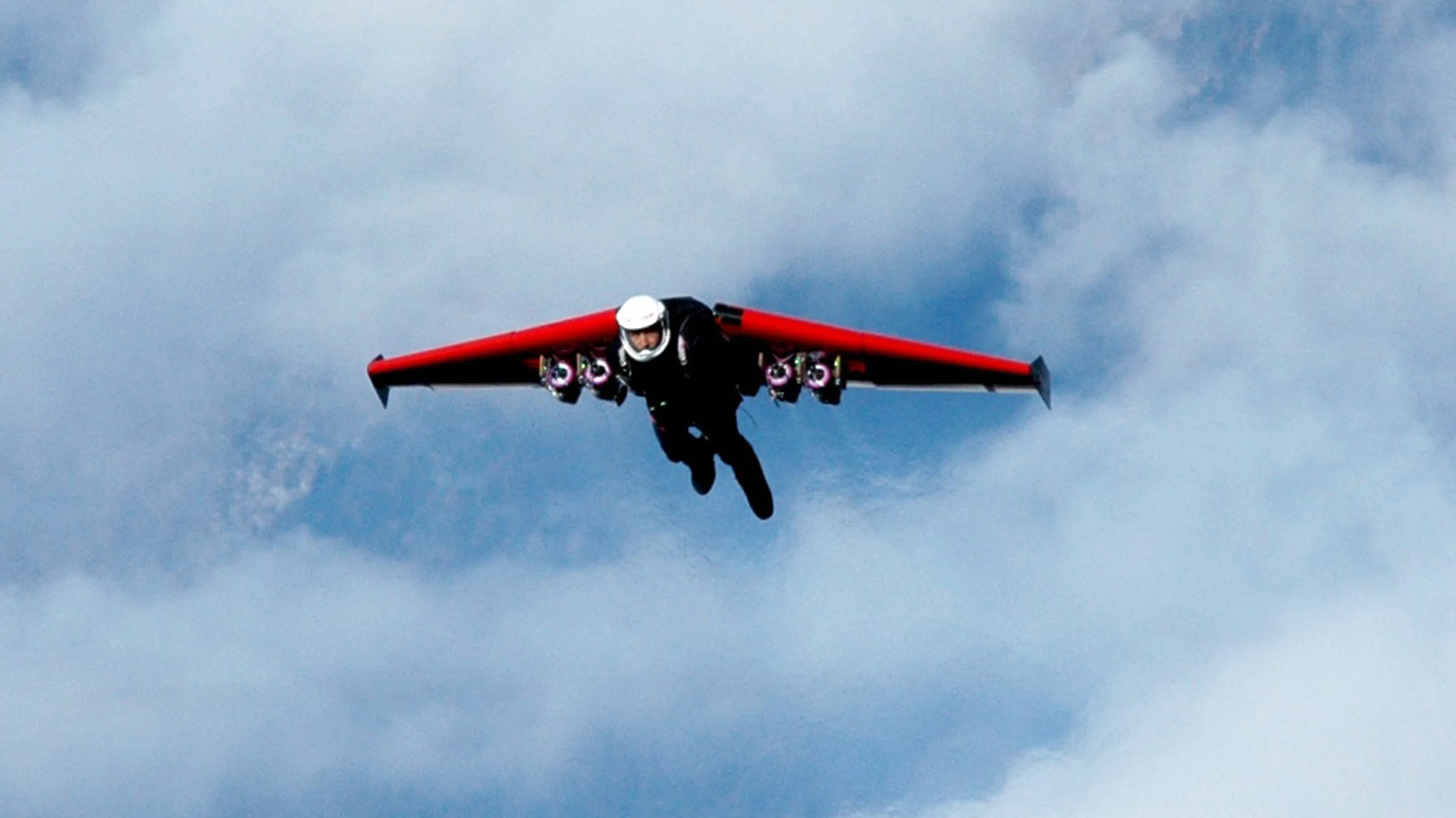 Jetman Yves Rossy gets up close and personal with Breitling Wingwalkers