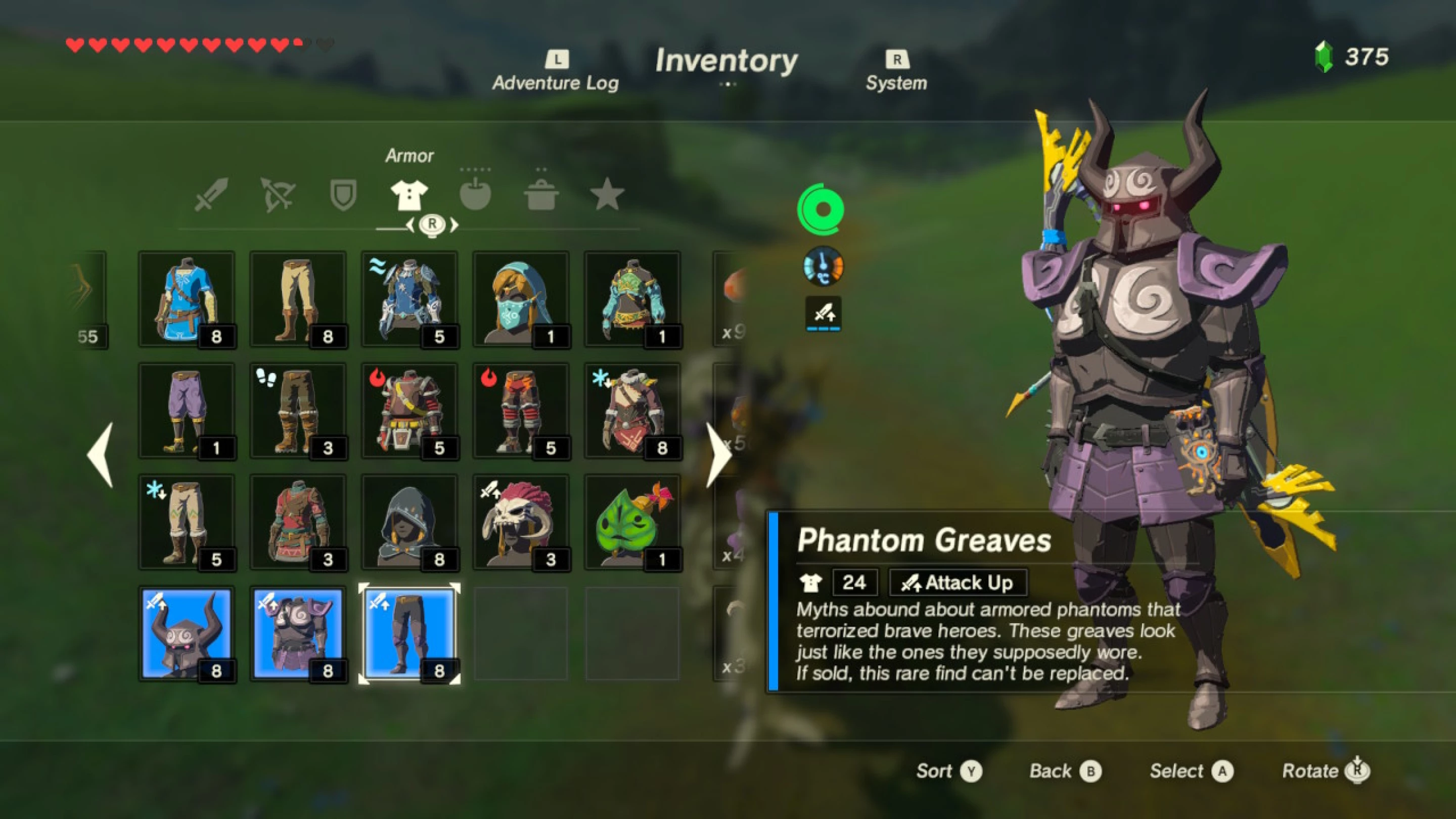 How to find the Phantom Armor in Breath of the Wild