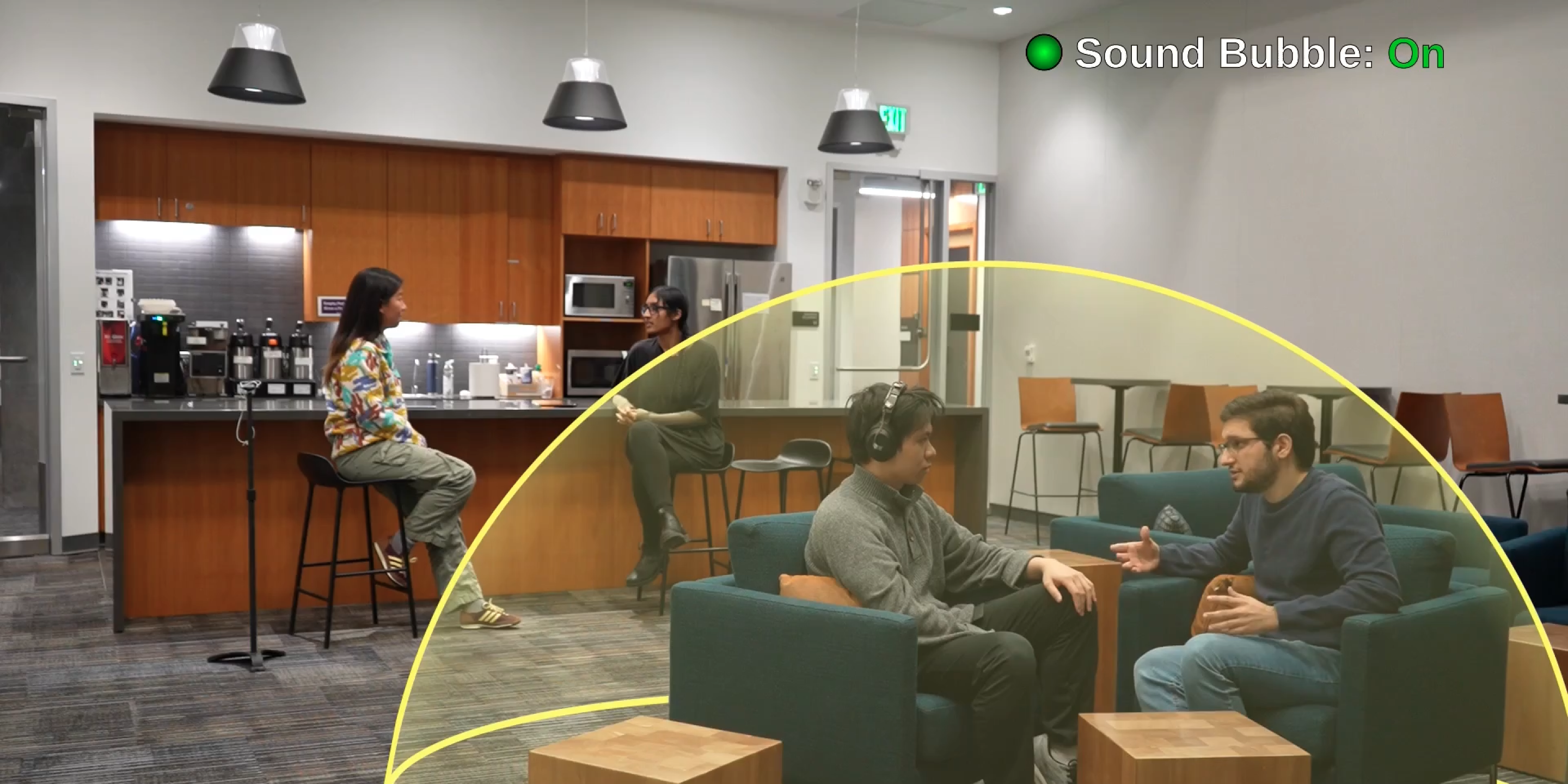 'Sound bubble' headphones tune out noise more than a few feet away