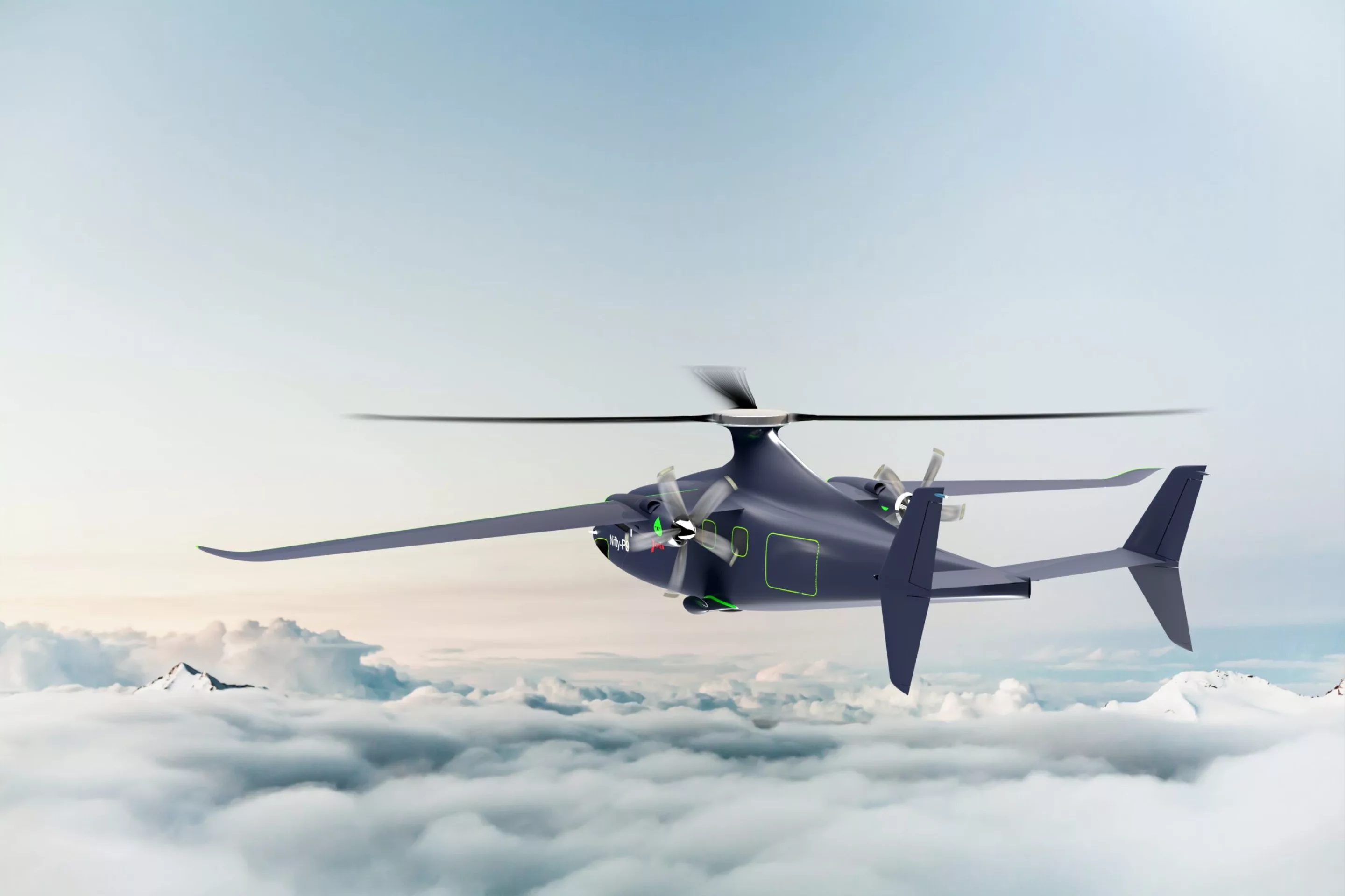 Arc announces hybrid slowed-rotor aircraft with 800-mile range
