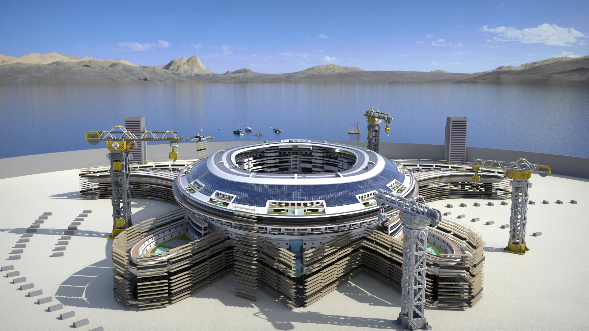 The incredible plan to build an $8 billion turtle-shaped floating city
