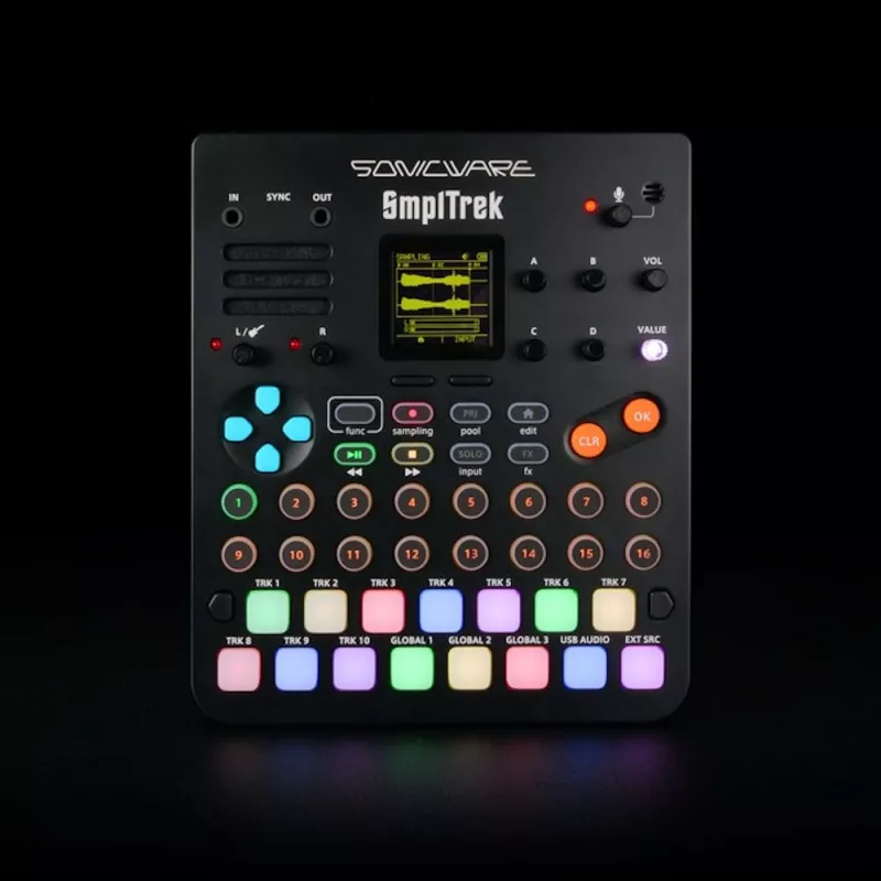 Hand-held groove maker simplifies music creation using real-world sounds