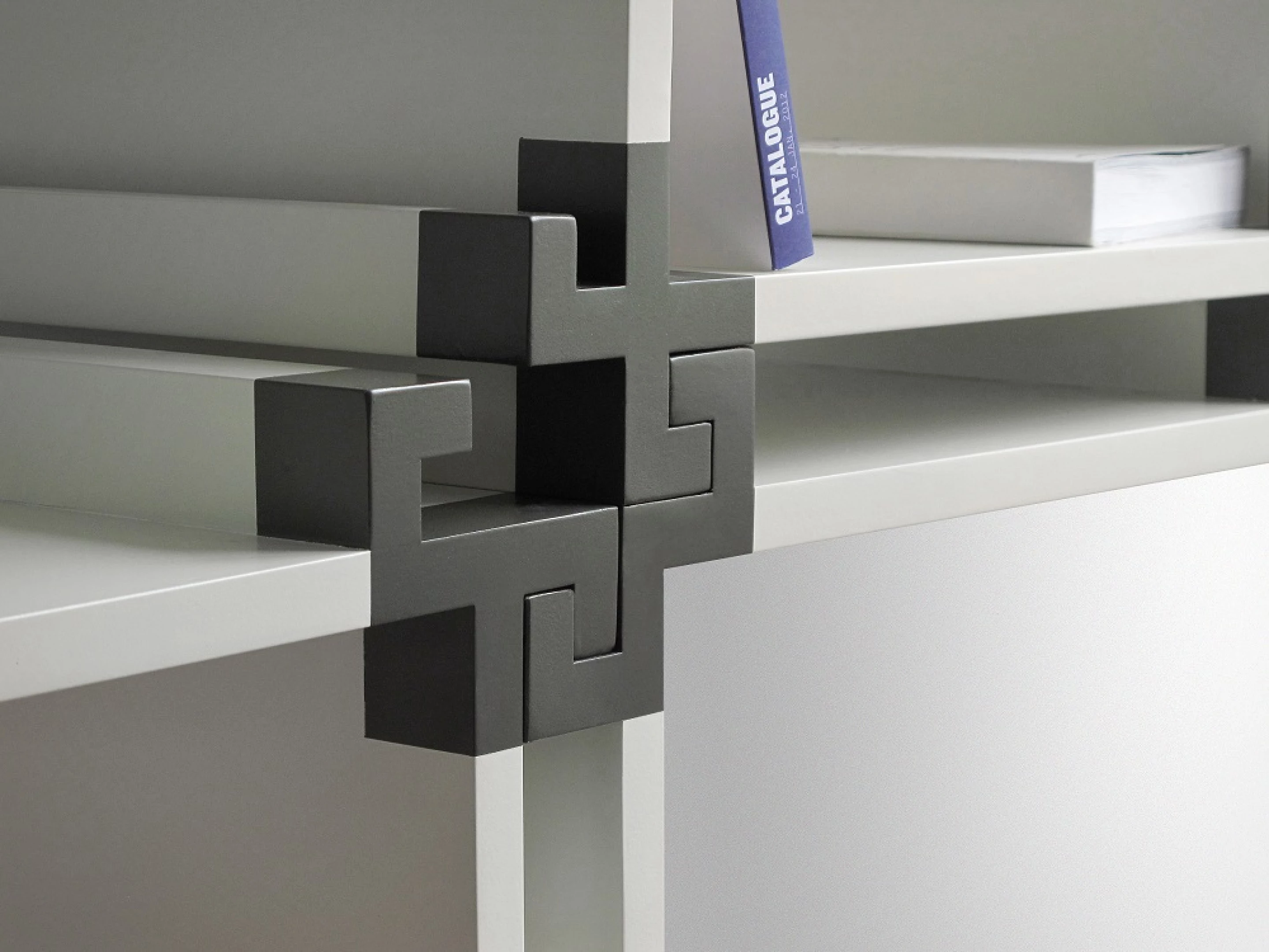NV01 modular bookcase fits together like a giant jigsaw