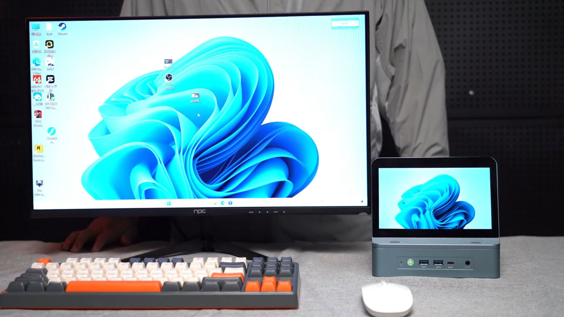 Ryzen-powered mini-PC goes all-in-one with flip-up 7-inch touchscreen