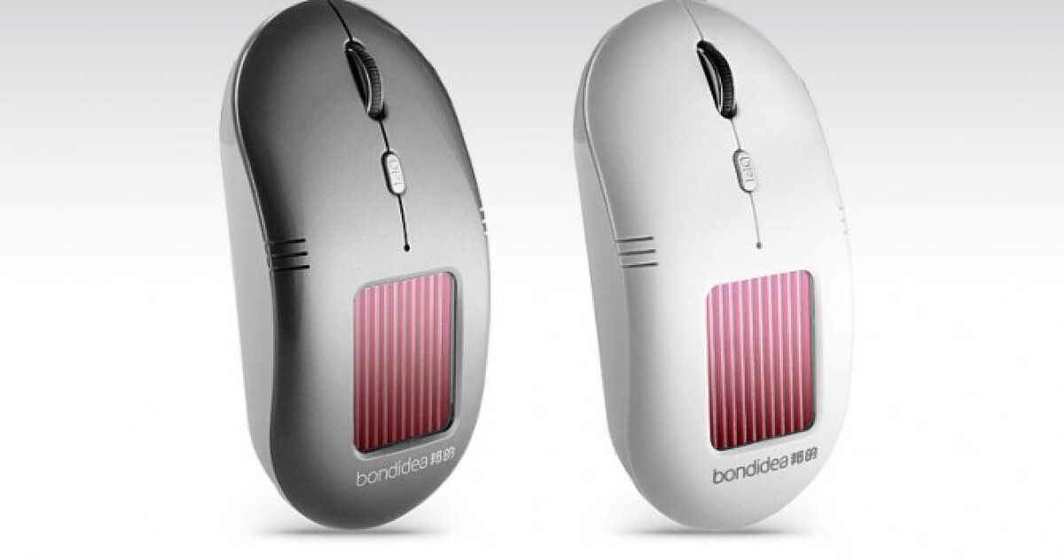 Eco-click and scroll with Bondidea's solar optical mouse