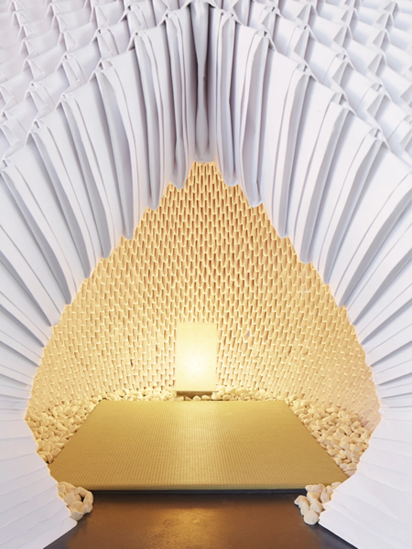 Shi-An: A Japanese origami tea house made entirely out of paper