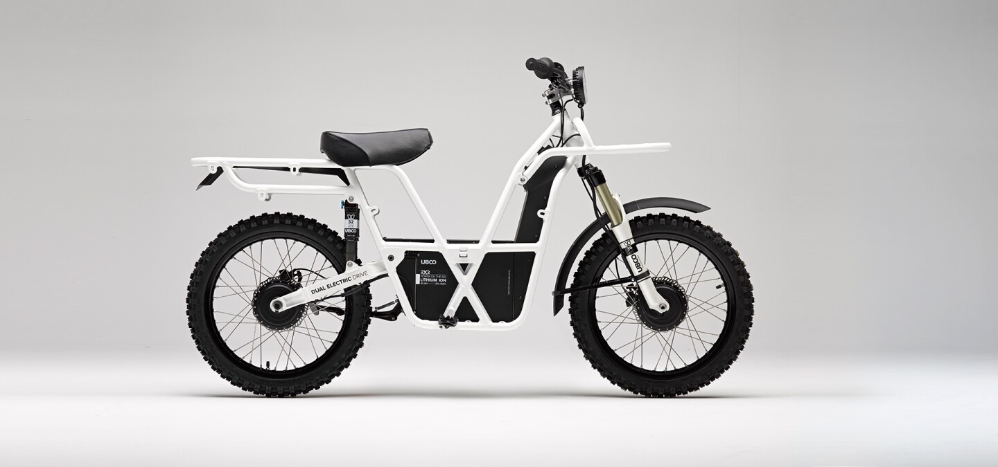 The Ubco 2x2 tackles tough terrain, powers your tools