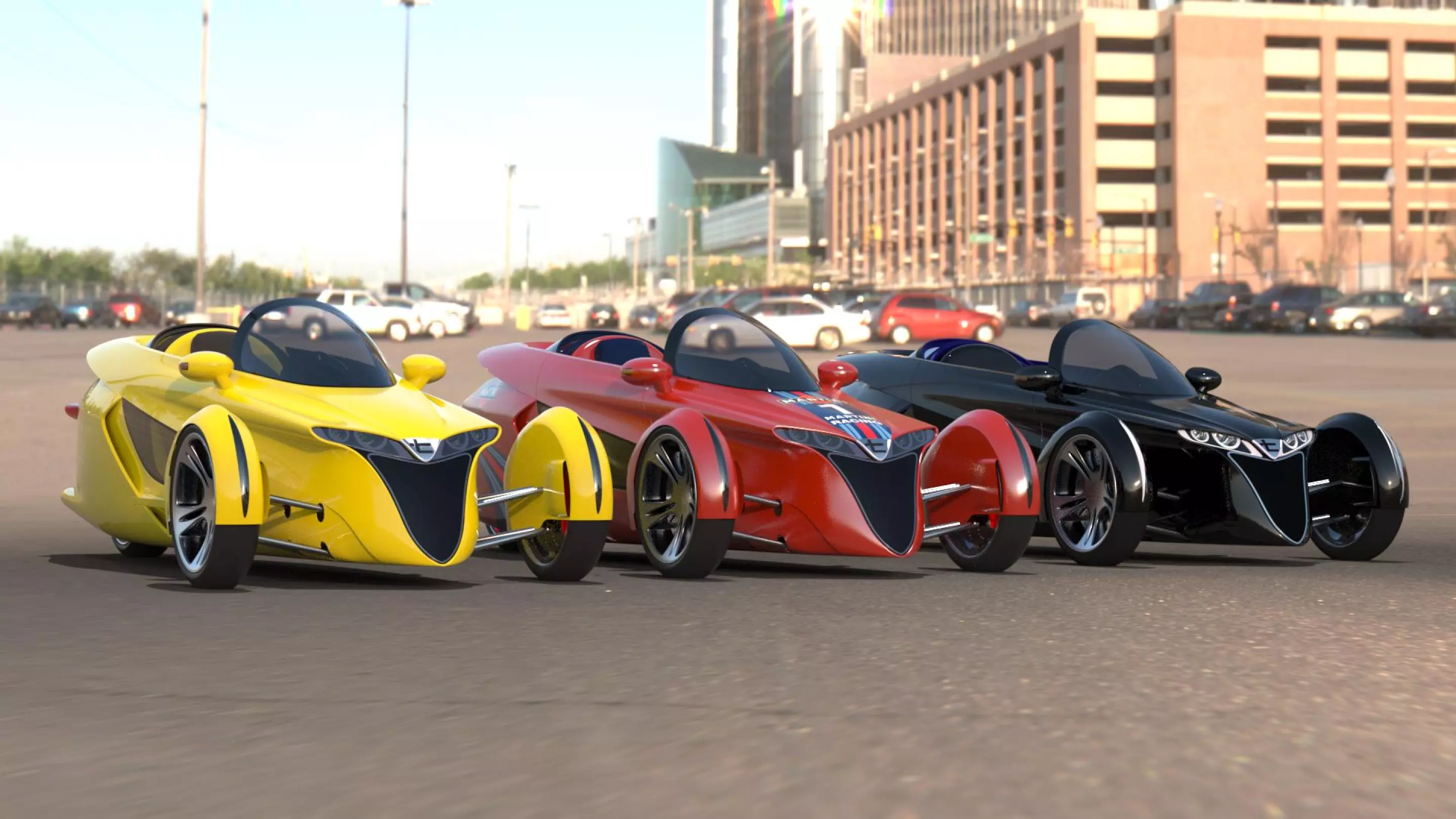 The TerraCraft: A convertible, tilting 3-wheeler with a unique steering ...