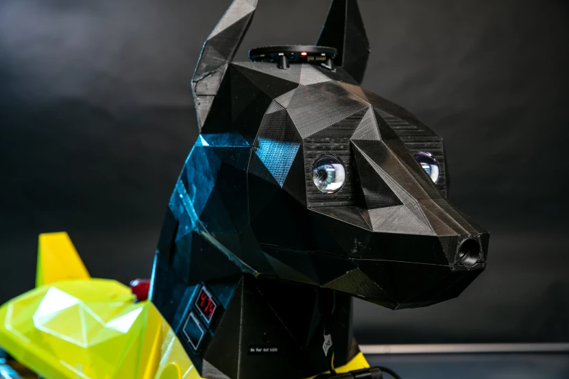 Astro robo-dog packs an AI-enabled "brain" in its 3D-printed head