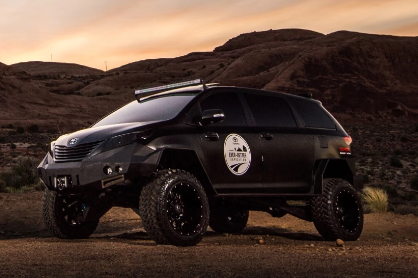 Toyota's Ultimate Utility Vehicle minivan takes its swagger off road
